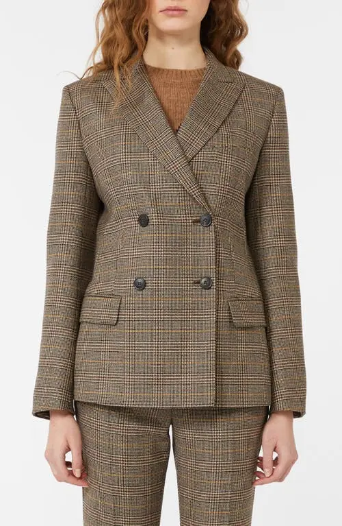 Max Mara Giove Plaid Double-breasted Blazer