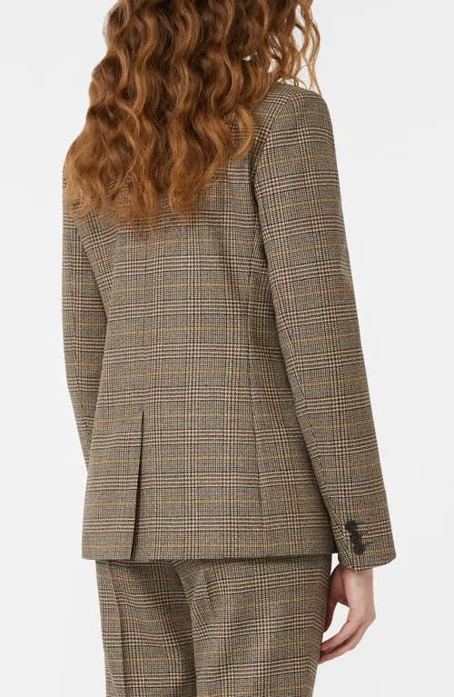 Max Mara Giove Plaid Double-breasted Blazer