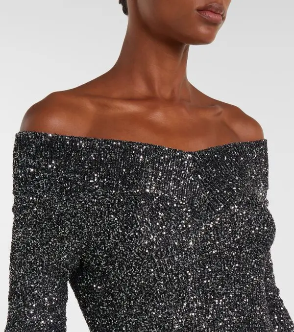 Stella McCartney Knitted Sequined Gown
