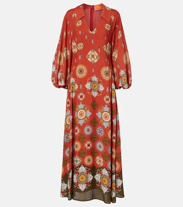 La DoubleJ Diva Printed Maxi Dress
