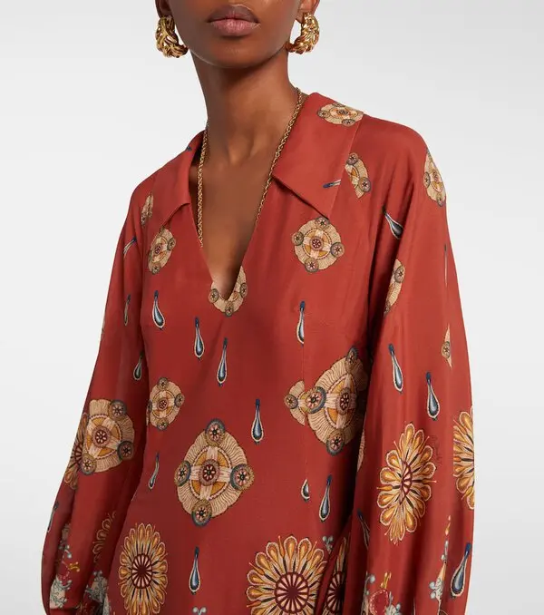 La DoubleJ Diva Printed Maxi Dress