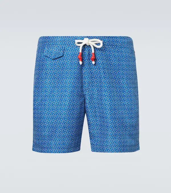 Orlebar Brown Standard Printed Swim Trunks - Blue