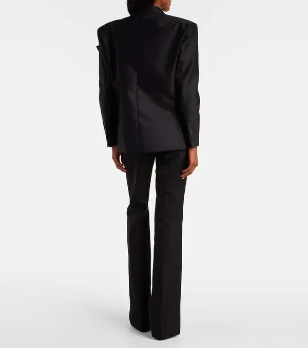 Magda Butrym Floral-appliqué Cotton Blazer