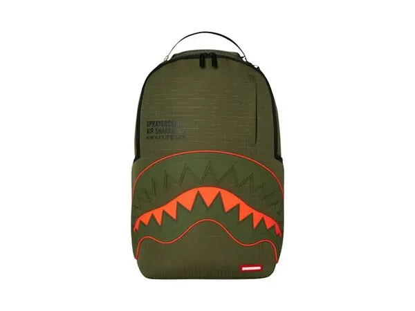 SPRAYGROUND Nylon Shark Central Army Dlxripstop Backpack - Green