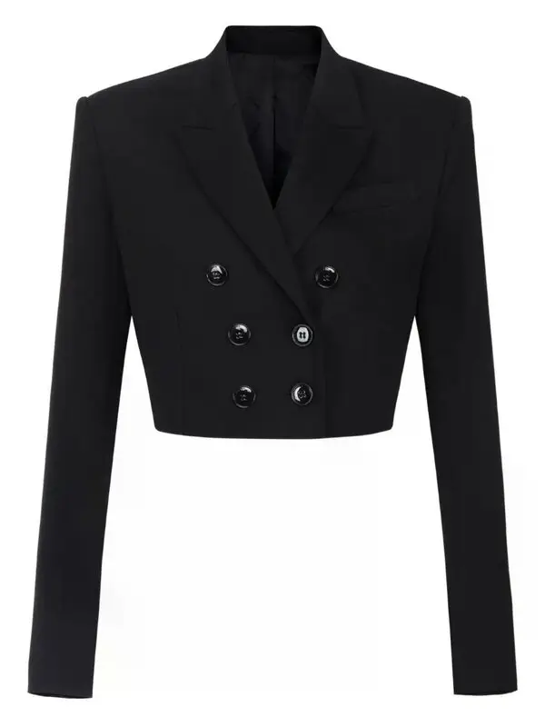Elisabetta Franchi Double-breasted Cropped Jacket