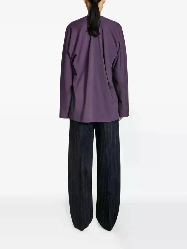 Dries Van Noten Pinstripe Wool Trousers