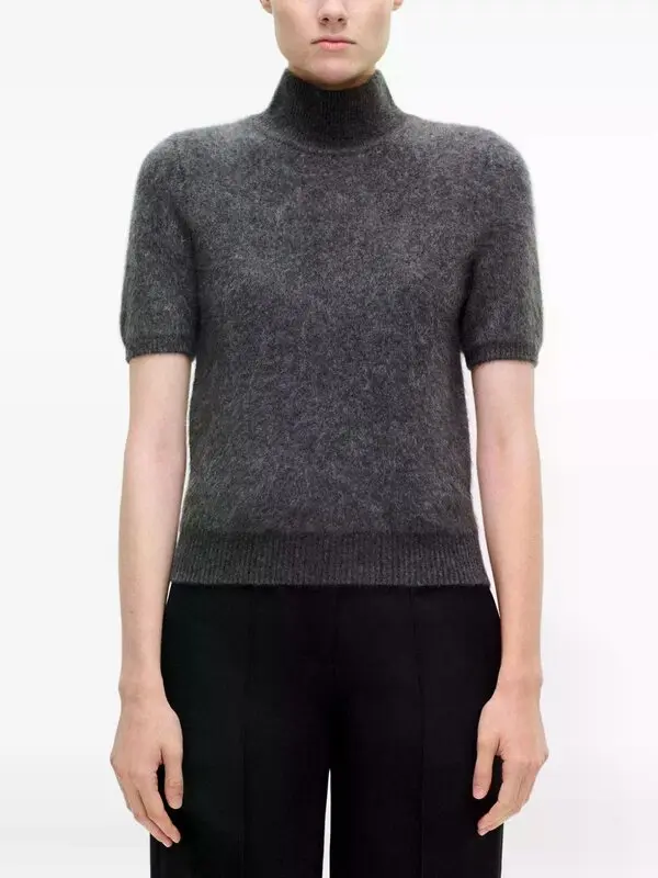 Adam Lippes Ari Brushed-cashmere Top - Grey