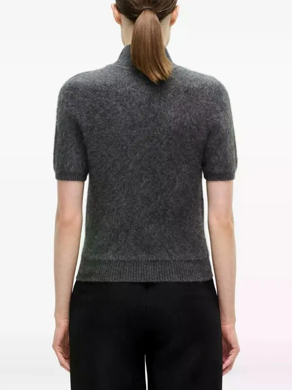 Adam Lippes Ari Brushed-cashmere Top - Grey