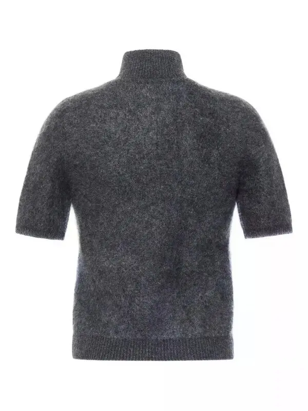 Adam Lippes Ari Brushed-cashmere Top - Grey