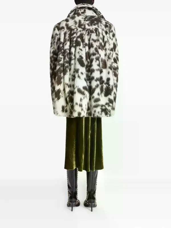 Dries Van Noten Cowhide-pattern Double-breasted Jacket