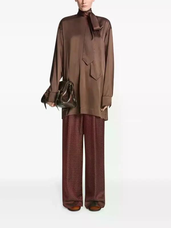 Dries Van Noten Tie-neck Blouse