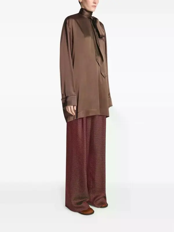 Dries Van Noten Tie-neck Blouse