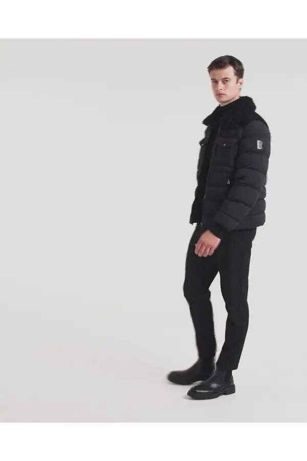 Rudsak Aviator-style Quilted Jacket - Black