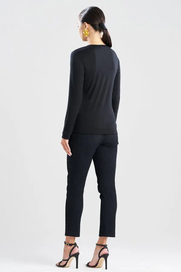 Natori Layering Jersey Long Sleeve Crew Neck