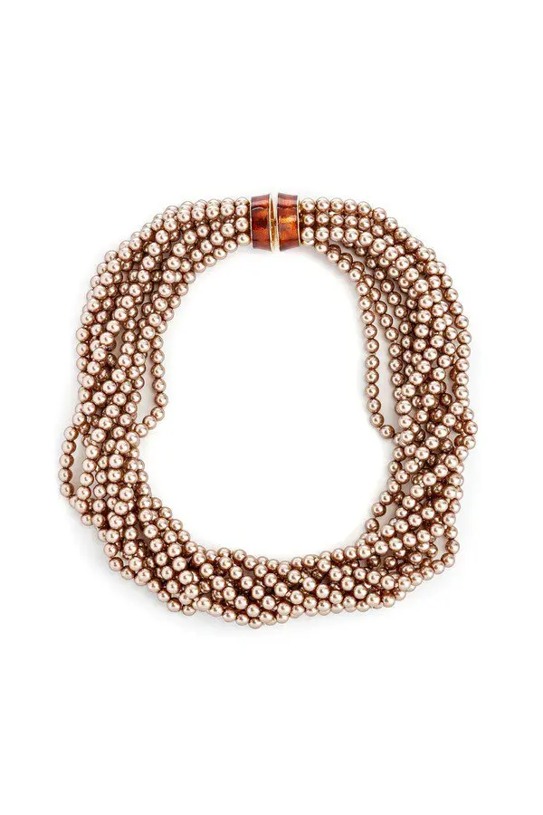 KENNETH JAY LANE Vintage Pearl Necklace - Brown