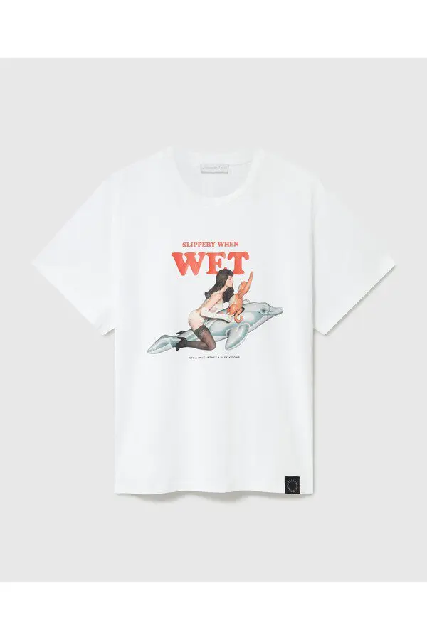 Stella McCartney Jeff Koons Slippery When Wet T-shirt - White