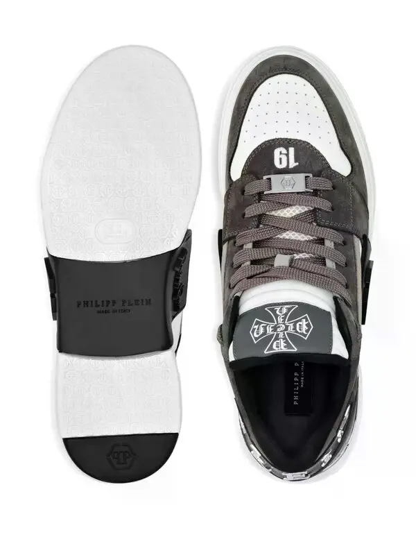 Philipp Plein Phantom Kicks Low-top Sneakers - Grey
