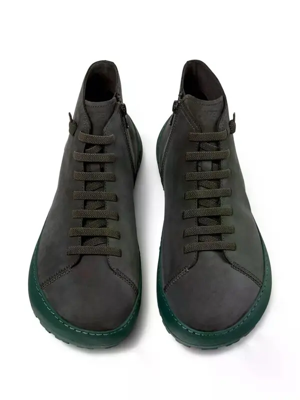 Camper Peu Lace-up Leather Ankle Boots