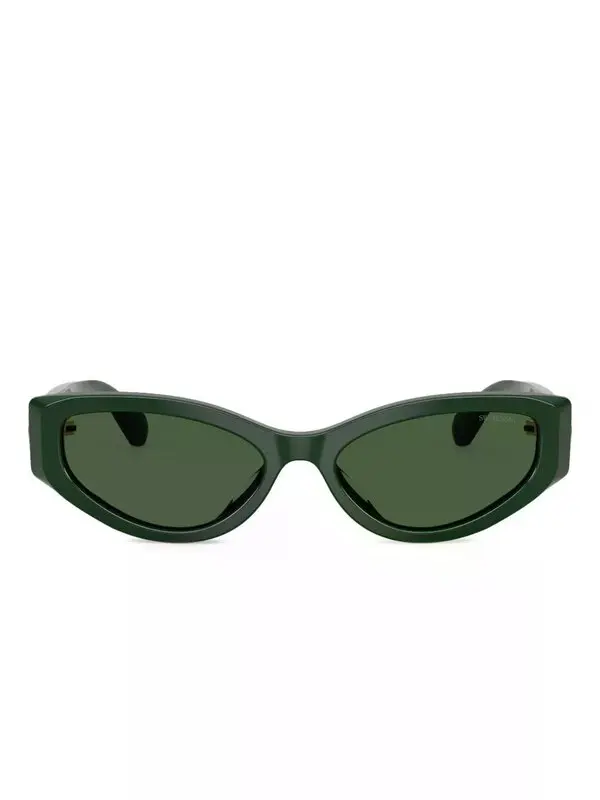 SWAROVSKI Crystal-embellished Cat-eye Sunglasses - Green