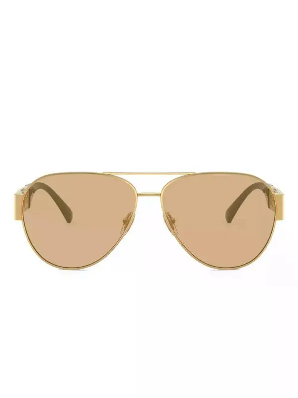 Versace Pilot Sunglasses - Gold