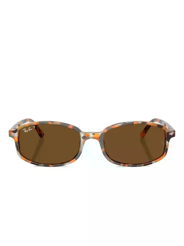 Ray-ban Oval-frame Sunglasses - Brown