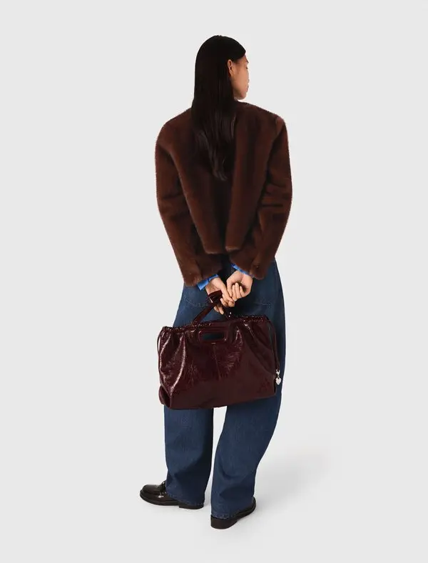 Maje Faux Fur Short Coat - Brown