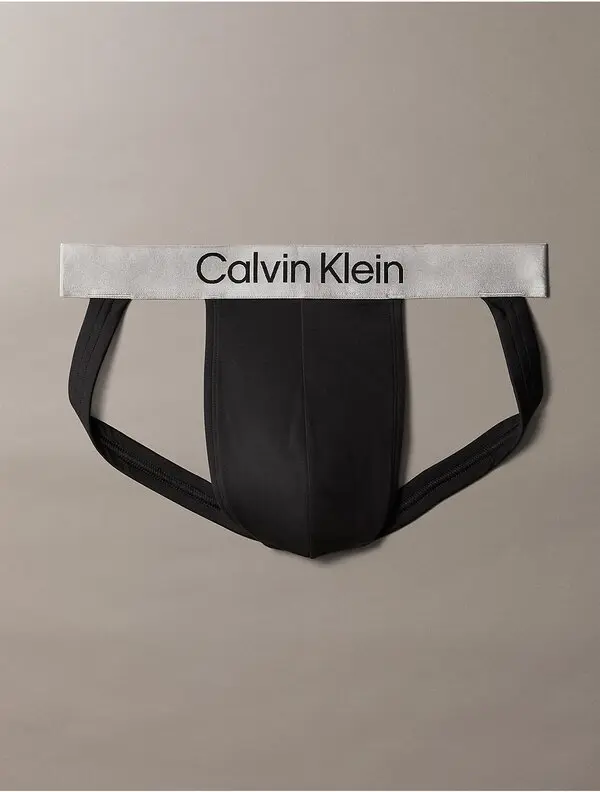 Calvin Klein Brushed Microfiber Stretch Jock Strap - Black