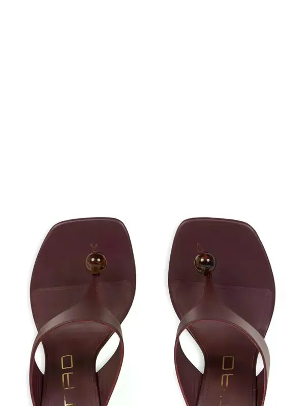 Etro Leather Wedge Sandals