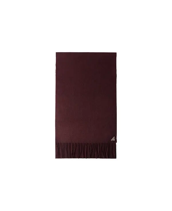 Prada Silk And Cashmere Scarf - Burgundy