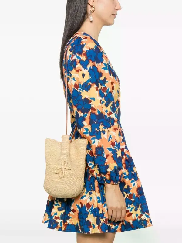 Ruslan Baginskiy Woven Monogram Shoulder Bag - Neutrals