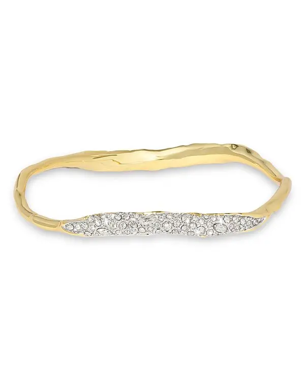Alexis Bittar Solanales Crystal Bangle Bracelet - Gold/crystals