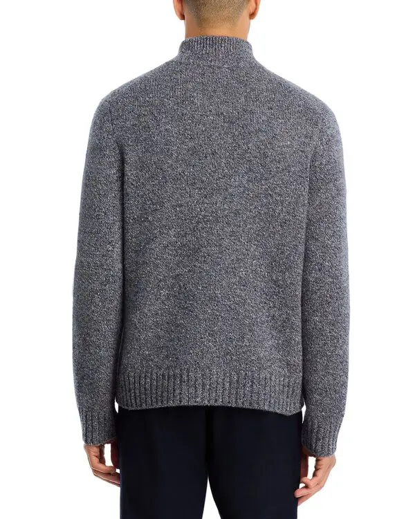 Bloomingdale'S Donegal Wool And Cashmere Button Placket Sweater - Storm