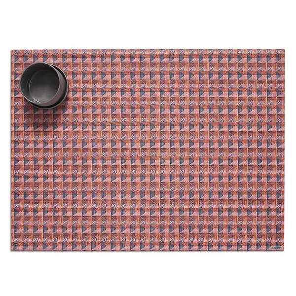 CHILEWICH Crane Rectangular Placemat - Raspberry
