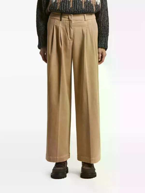 Peserico Pleated Wide Leg Trousers