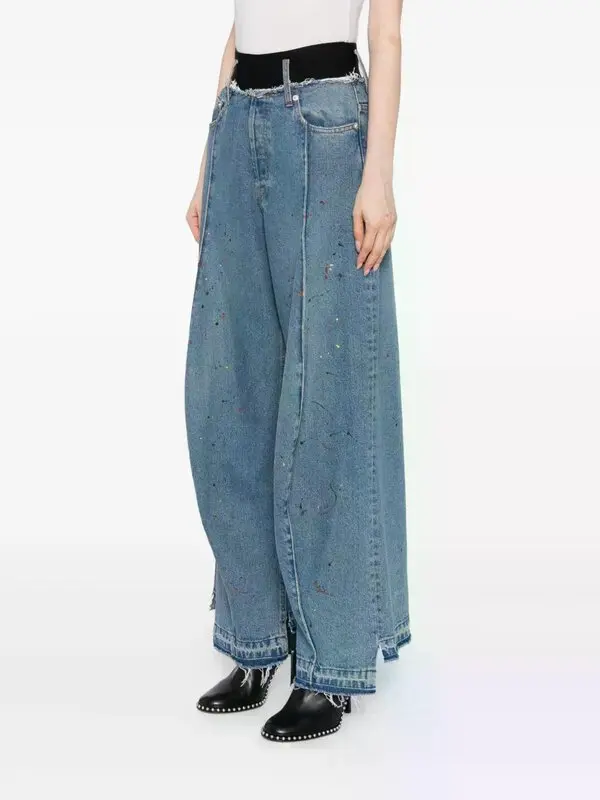 ALAINPAUL Paint-splash Jeans - Blue
