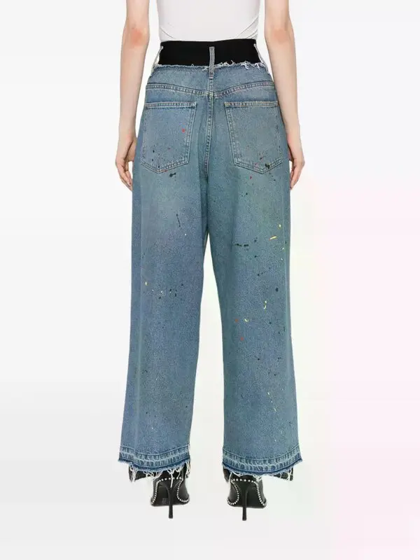 ALAINPAUL Paint-splash Jeans - Blue