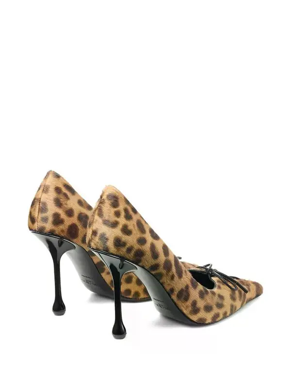 JIMMY CHOO 95mm Scarlett Leopard-print Pumps - Brown
