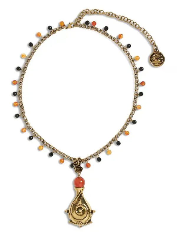 Etro Bead-pendant Necklace - Gold