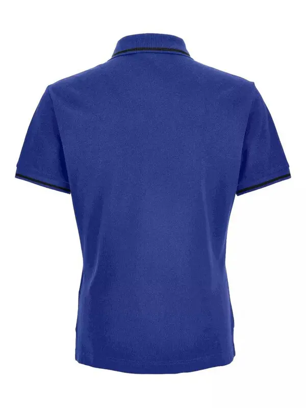 Versace Logo-embroidered Polo Shirt