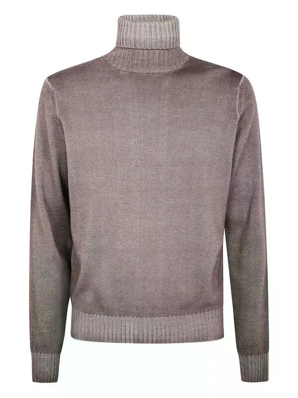FILIPPO DE LAURENTIIS Turtleneck Virgin-wool Sweater - Brown