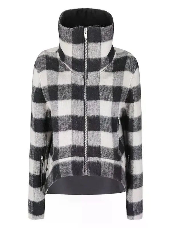 Rick Owens Exploder Check Zip-front Jacket - Black