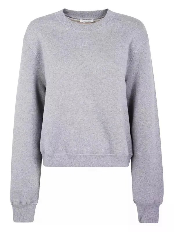 BY MALENE BIRGER Embroidered-logo Crew-neck Sweatshirt - Grey
