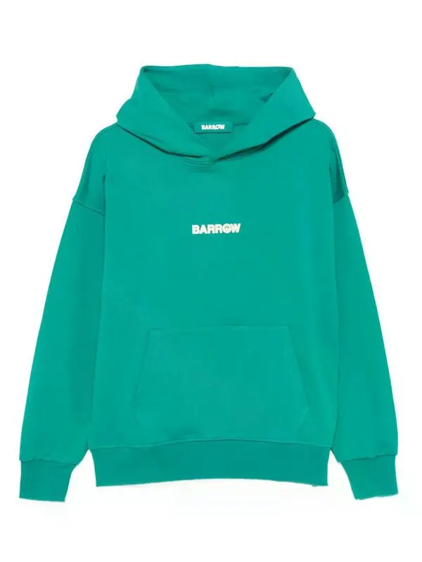 BARROW Logo-print Hoodie - Green