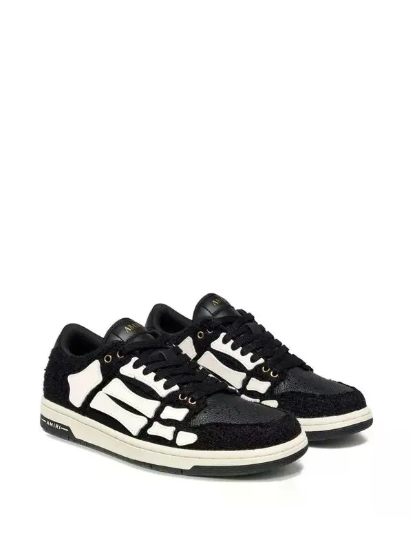 Amiri Skeleton Embellished Sneakers - Black