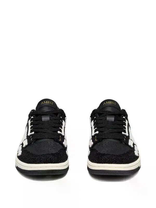 Amiri Skeleton Embellished Sneakers - Black