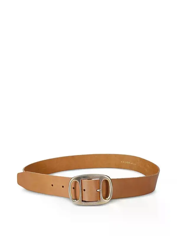 MAISON JEJIA Leather Buckle Belt - Brown