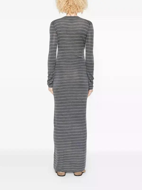 Nanushka Dakoa Striped Maxi Dress