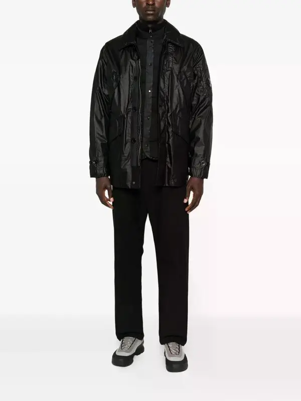 C.P. COMPANY Lens-detail Button-fastening Jacket - Black