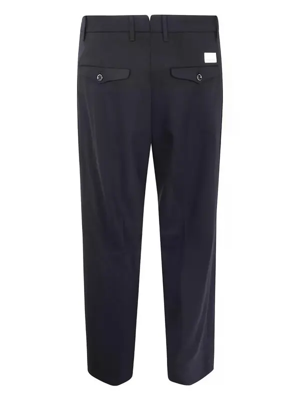 NINE:INTHE:MORNING Button-fastening Wool Trousers - Black