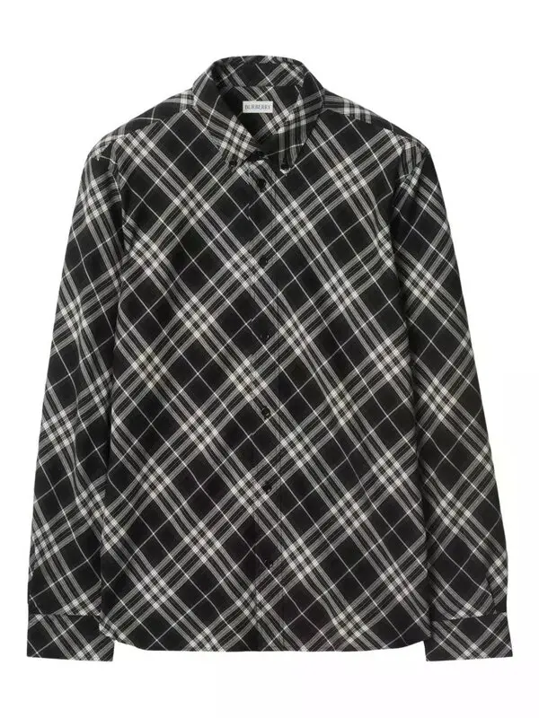 Burberry Check Cotton Flannel Shirt